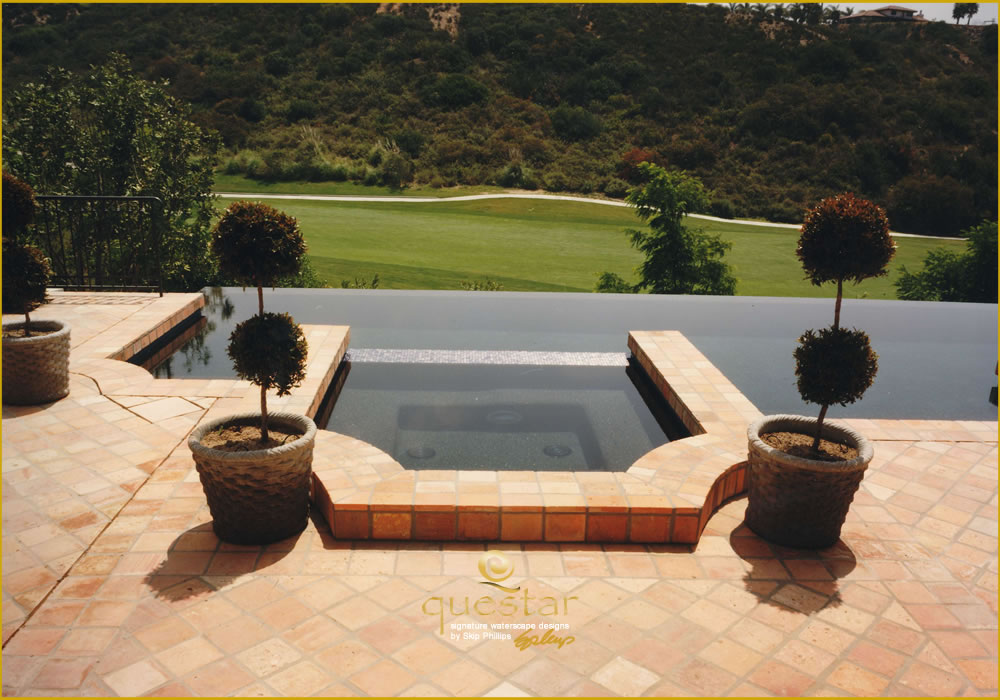 1990s Gallery of International Vanishing Edge Pool Designer Skip Phillips
