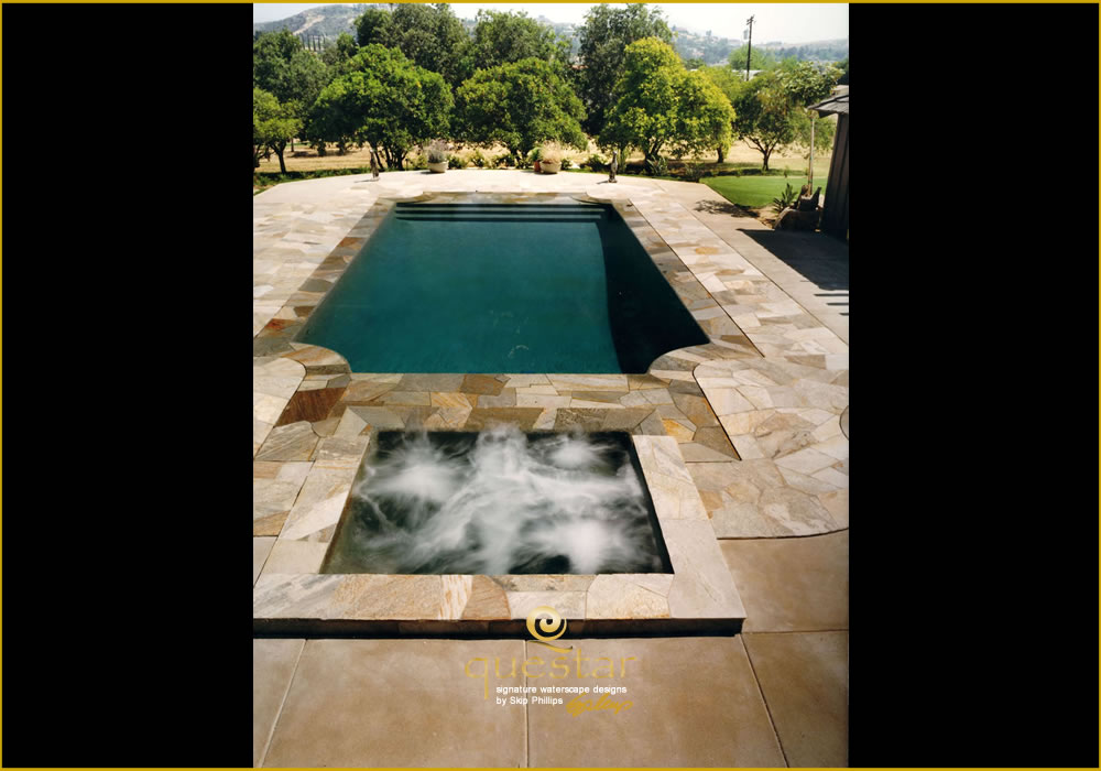 1990s Gallery of International Vanishing Edge Pool Designer Skip Phillips