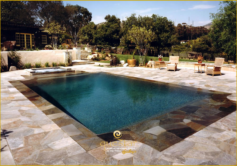 1990s Gallery of International Vanishing Edge Pool Designer Skip Phillips