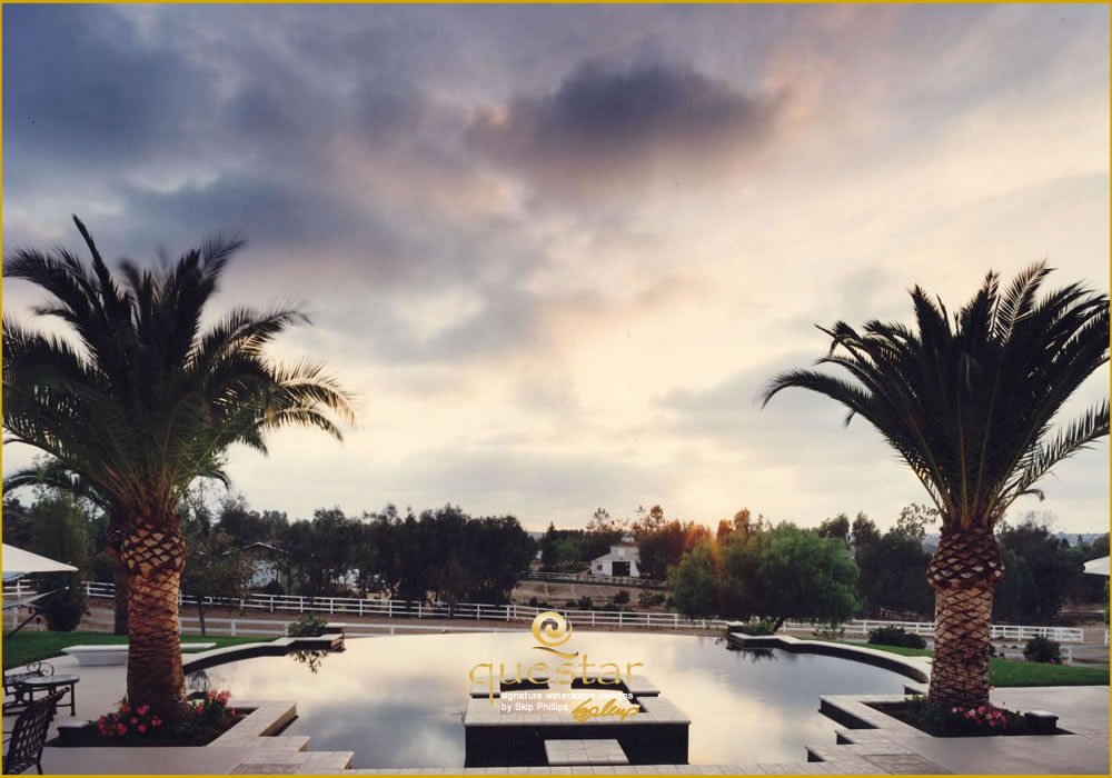 1990s Gallery of International Vanishing Edge Pool Designer Skip Phillips