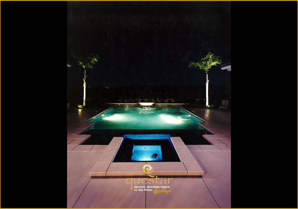 1990s Gallery of International Vanishing Edge Pool Designer Skip Phillips