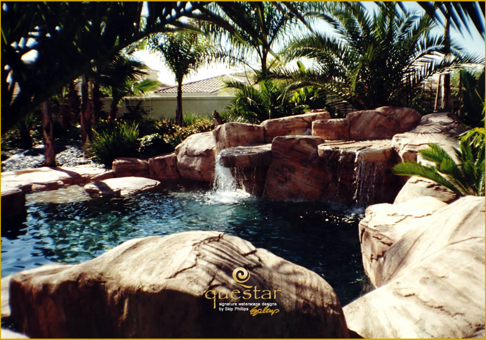 1990s Gallery of International Vanishing Edge Pool Designer Skip Phillips