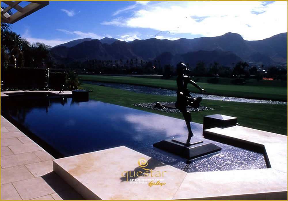 1990s Gallery of International Vanishing Edge Pool Designer Skip Phillips